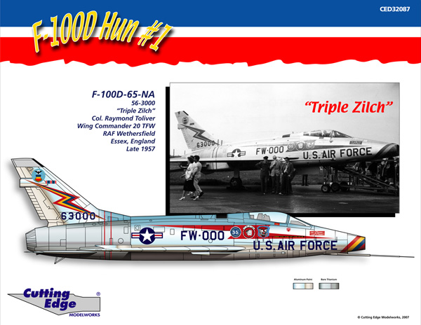F 100D Hun Part 1 Decal Review By Mick Evans Cutting Edge 1 32 