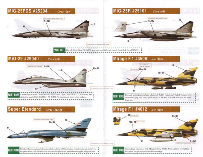 Iraqi Fighters Special Edition Decal Review by Ken Bowes (Linden Hill ...