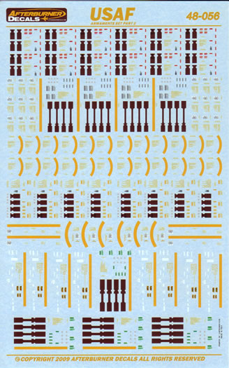 USAF Armament Decal Sets 1 & 2 Review by Ken Bowes (Afterburner Decals ...