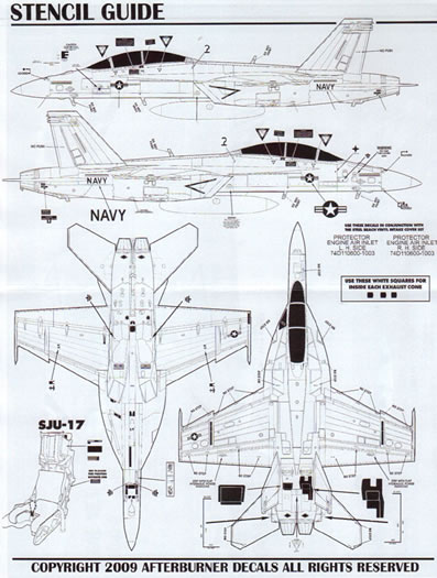 VFA-2 Bounty Hunters F/A-18F Review by Ken Bowes (Afterburner Decals 1/48)