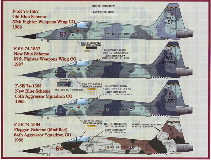 F-5E Tiger II Decal Review by Ken Bowes (Afterburner Decals 1/48)