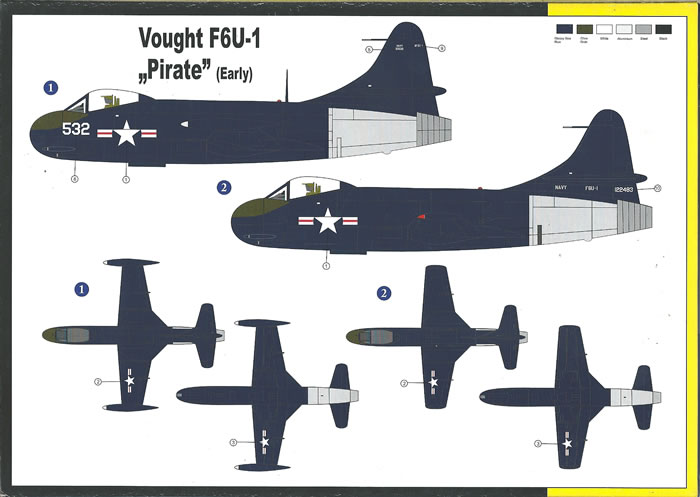 Vought F6U-1 Pirate Early & Late Versions Review by Mark Davies ...
