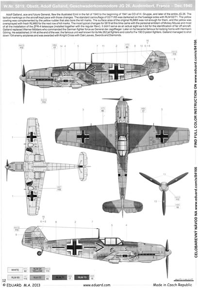Eduard Kit No.84166 Messerschmitt Bf 109 E-4 Weekend Edition by David Wlson