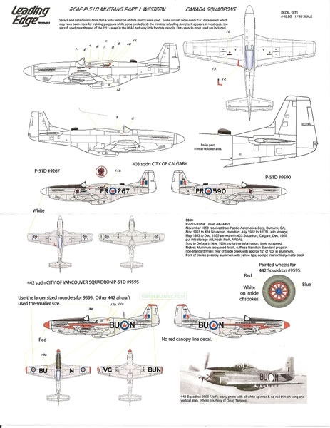 Leading Edge Models 1/48 scale RCAF P-51D Mustang Pts 1 & 2 Review by ...