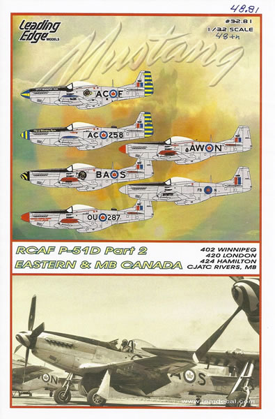 Leading Edge Models 1/48 scale RCAF P-51D Mustang Pts 1 & 2 Review by ...