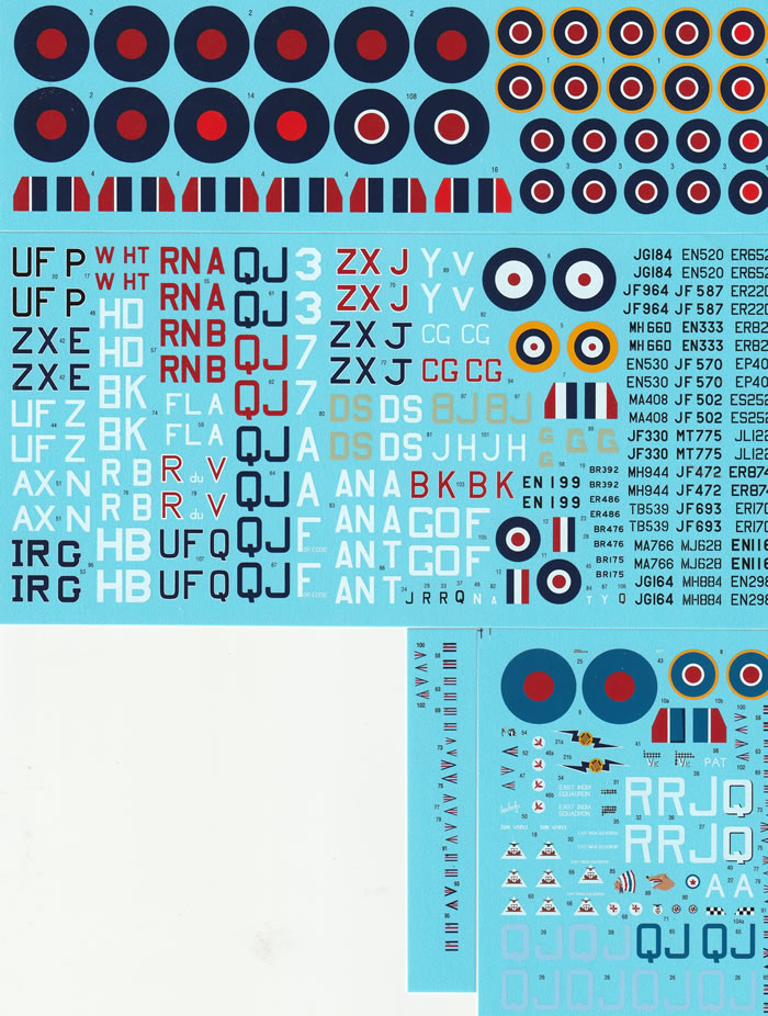 DK Decals 1/72 scale Spitfire MTO Aces Review by Ed Russell and Phill ...