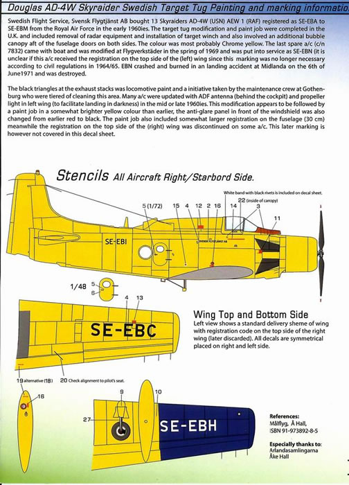 Moose Republic Decals 1/72 AD-4W Target Tug Decals Review by Simon Wolff